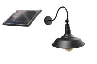 China 4W Solar Powered Gooseneck Barn Light 200 Lumens IP55 Dusk to Dawn Outdoor Wall Light for sale