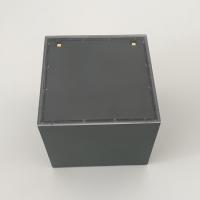 China 3000K Black Up Down LED Wall Light Solar Powered 15 Lumens Outdoor Sconce for sale
