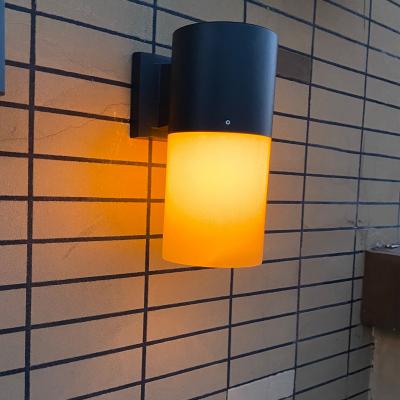 China Solar LED Flame Wall Sconce Outdoor Light Aluminum 5V 150mA 50 Lumen for sale