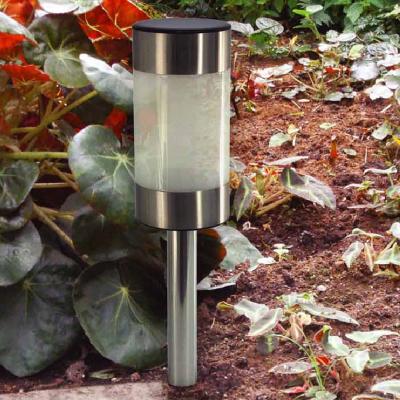 China Stainless Steel Solar LED Bollard Light 10 Lumens Warm White IP44 Pathway Lamp for sale