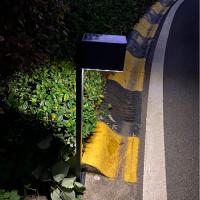 China 100 Lumens Outdoor Solar Post Light Aluminum IP65 Waterproof 600mm for sale