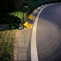 China Cold White Outdoor Solar Powered Lamp Post Lights 6000K SMD LED for sale