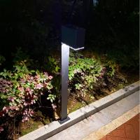China Solar Garden Post Light Cuboid 5V 1.5W High Brightness IP65 Aluminum Outdoor Lamp for sale