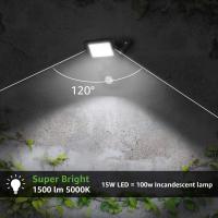 China Waterproof Solar Powered Motion Sensor Outdoor Lights DC 3.7V 80 LED for sale
