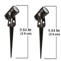 China Aluminum Solar Powered Garden Spotlights 5W IP65 Waterproof 200lm 270° Adjustable for sale