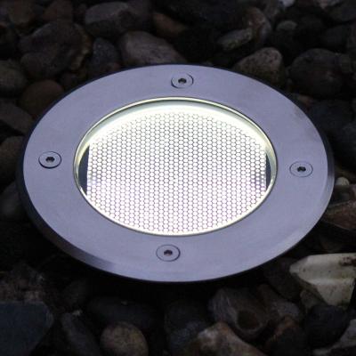 China Metal Solar Powered Brick Paver Light 6000K 2 LED 13cm Recessed Ground Landscape Road Light for sale