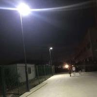 China All In One Solar LED Street Light 120W Integrated Dusk to Dawn with Motion Sensor 45W Solar Panel for sale