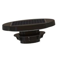 China Solar Powered Roof Attic Ventilator 5V 2W Exhaust Fan 33CFM ABS for sale