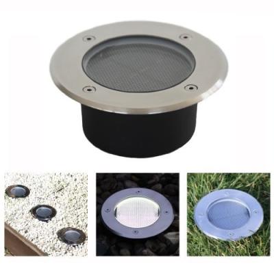 China Solar Powered Decking Lights Metal Parking Lot Lights 2 LED 130mm IP67 for sale