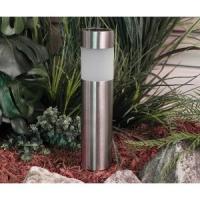 China IP44 Stainless Steel Solar Garden Bollard Light 400mm Auto On Off Outdoor Decorative for sale