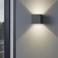 China Solar Outdoor 120 Degree Up Down Wall Light Cube Dual Colors 3000K 6000K for sale