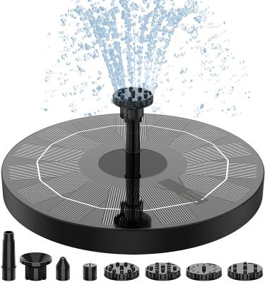 China 6 Nozzles Solar Floating Fountain 200L/H Brushless Motor Pump 3W for sale