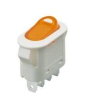 China White and Yellow Short 15x21mm Rocker Switch Kcd4-101-N-3 6A 250VAC for sale