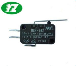 China Environment below 250C Single Control Long Lever Miniature 16A Micro Switch MS4-16Z3 for sale