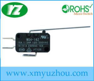 China Small-Sized Long Lever Solder Terminal Spdt Micro Switch 16A for Environment Below 250C for sale