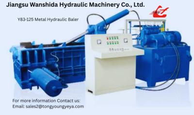 China Y83/T-125 Hydraulic Metal Baler 125t Press Force 22Kw Motor for sale