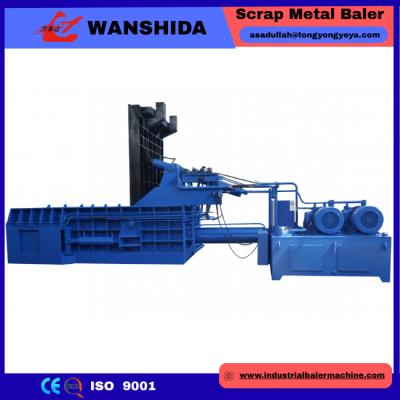 China WANSHIDA Hydraulic Scrap Metal Baler Heavy Duty Recycling Solution. for sale
