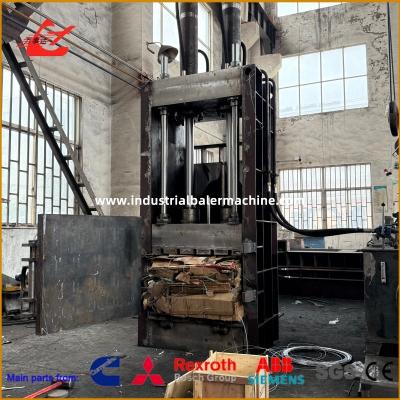 China Vertical Paper Baling Machine 100ton Save Storage Space For Compressing Waste Paper for sale