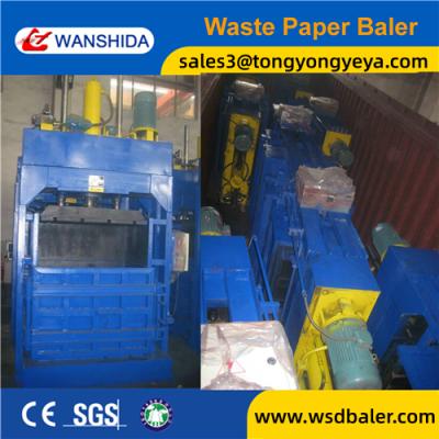 China Industrial Vertical Baler For Recycling Plants With 1200×800×1600 Mm Chamber And 100–300 Kg Bale Weight for sale