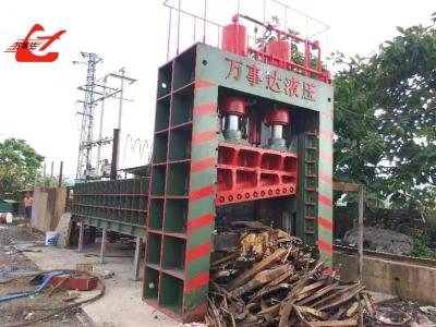 China Q43L-10000 Heavy Duty Scrap Metal Gantry Shear with 1000-ton Cutting Force and 8000mm Feeding Chamber for sale