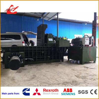 China Low Maintenance Design Metal Baler Machine 2500kN High Density Bales 400-700mm Adjustable Size for sale