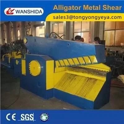 China Industrial 4000kN Alligator Shear for Cutting 90×90mm Scrap Steel and Φ100mm Round Bar for sale