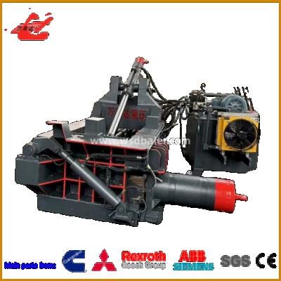 China Scrap Metal Baler with 250×250 / 300×300mm Bale Section, 125-Ton Force and 18.5kW Power for sale