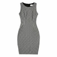 China Customizable Gingham Check Office Dress Spandex Polyester for sale