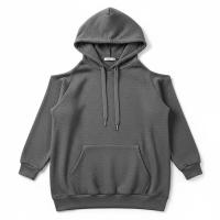 China Women Cold Shoulder Hoodie Dress Cotton Knit Long Sleeve Breathable Anti wrinkle for Casual Wear Plus Size Maternity for sale