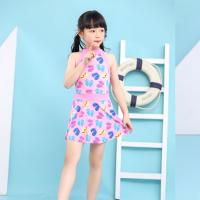 China Sunny Girls Swim Suit Two Pieces Shirt Girl Push Up Swimsuit For Children Swimsuit Dress for sale