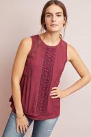 China Women Red Sleeveless Top with Back zip for sale