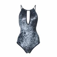 China Custom Clothing Deep V Open Back Bodysuit Top For Women Sexy for sale