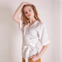 China Fashionable Women Linen Blouse for sale