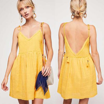China Clothing Women Wholesale Manufacturer Mini Smocked Dress for sale