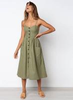 China Fashion A-Line Dresses With Spaghetti Strap for sale