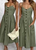 China Fashion A-Line Dresses With Spaghetti Strap for sale