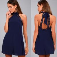 China sexy backless halter lady dress for sale