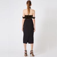 China Lancai wholesale off shoulder midi dress for sale