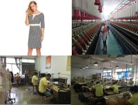 China Customizable Gingham Check Office Dress Spandex Polyester for sale