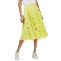 China Customizable 100% Polyester Chiffon Pleated Maxi Skirt for Women in Plus Sizes and Custom Colors for sale