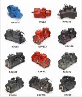 China Multiple brands of excavator main hydraulic pumps: Rexroth AP2D/A10VO/A11VO series, Fujitsu PVD/PVK series, Toshiba PVC series, Ogier PVG series, Kawasaki K3SP/K3VL/K7SP/K3V/K7V series,KYB-PSVD series for sale