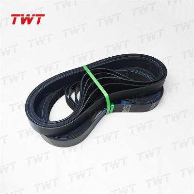 China Twt 10007-53213 12PK1189 Sinotruk Dump Truck Engine Rubber Ribbed V Belt 1000753213 12PK1189 for Shacman Delong Truck for sale