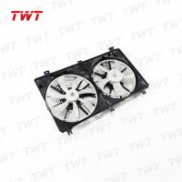 China TWT 16363-50040 16711-0H060 Dual Radiator Condenser Cooling Shroud Fan Assembly 1671131600 for Toyota Lexus IS2###/3### for sale