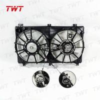 China TWT 16363-50040 16711-0H060 Dual Radiator Condenser Cooling Shroud Fan Assembly 1671131600 for Toyota Lexus IS2###/3### for sale