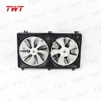 China TWT 16363-50040 16711-0H060 Dual Radiator Condenser Cooling Shroud Fan Assembly 1671131600 for Toyota Lexus IS2###/3### for sale