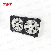 China TWT 16363-50040 16711-0H060 Dual Radiator Condenser Cooling Shroud Fan Assembly 1671131600 for Toyota Lexus IS2###/3### for sale