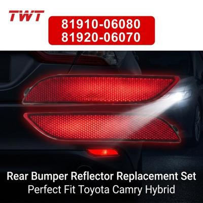 China 81910-06080 81920-06070 Auto Parts Rear Bumper Lamp Red Reflector 8191006080 8192006070 for Toyota Camry Hybrid 2017-2019 Asv71 for sale