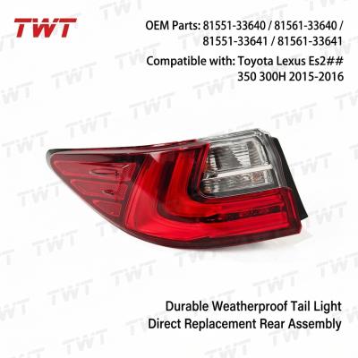 China Twt 81551-33640 81561-33640 81551-33641 81561-33641 Car Tail Light Rear Combination Lamp For Toyota Lexus Es2## 350 300H 2015-2016 for sale