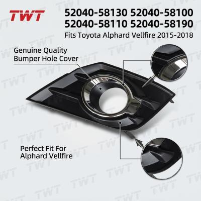 China Original 52040-58130 52040-58100 52040-58110 52040-58190 Front Bumper Hole Cover Assy for Toyota Alphard Vellfire 2015-2018 for sale