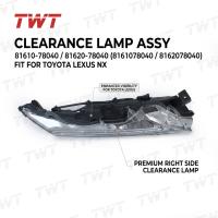 China TWT CLEARANCE LAMP ASSY RH 81610-78040 81620-78040 8161078040 8162078040 for Toyota Lexus NX 2014-2020 for sale